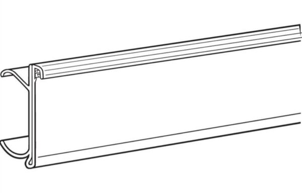 Data Strip For Metro Shelving Black - cinchsign